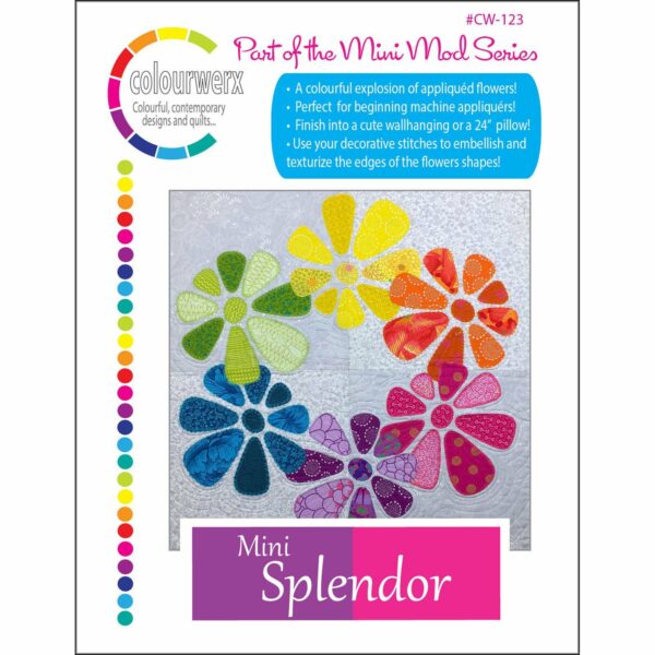 Mini Splendor Quilt Pattern – Colourwerx – Colorful Contemporary Modern ...