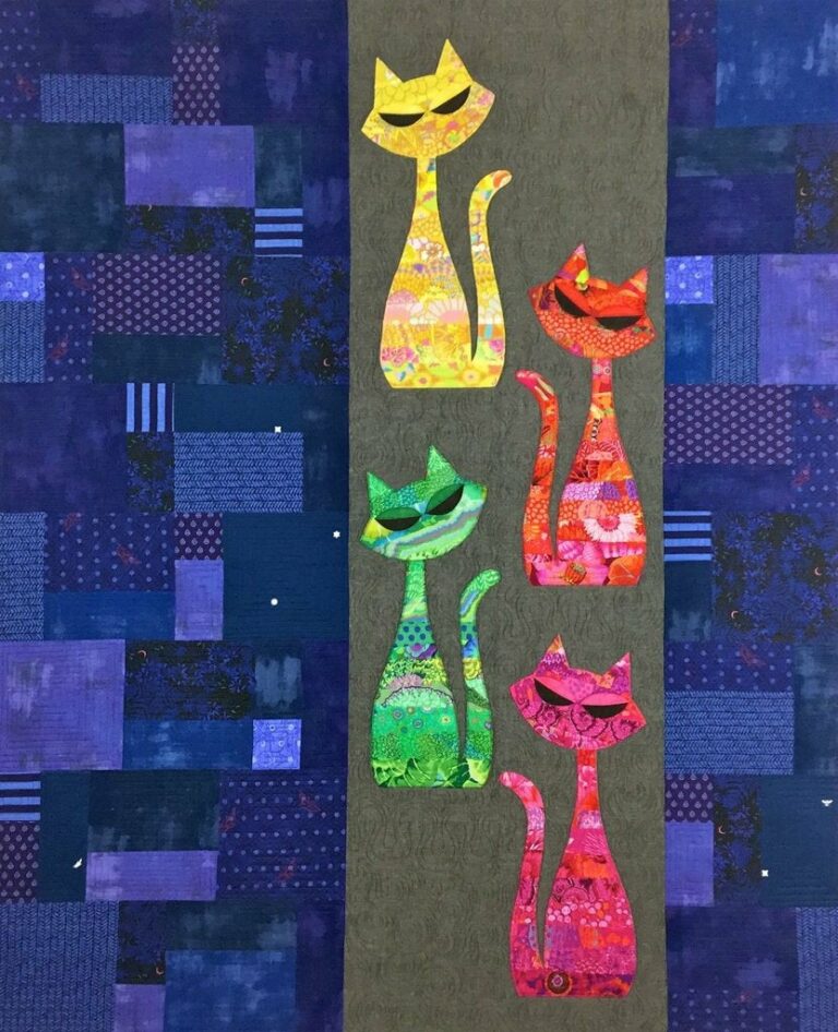 Mod Cat Quilt Pattern – Colourwerx – Colorful Contemporary Modern ...