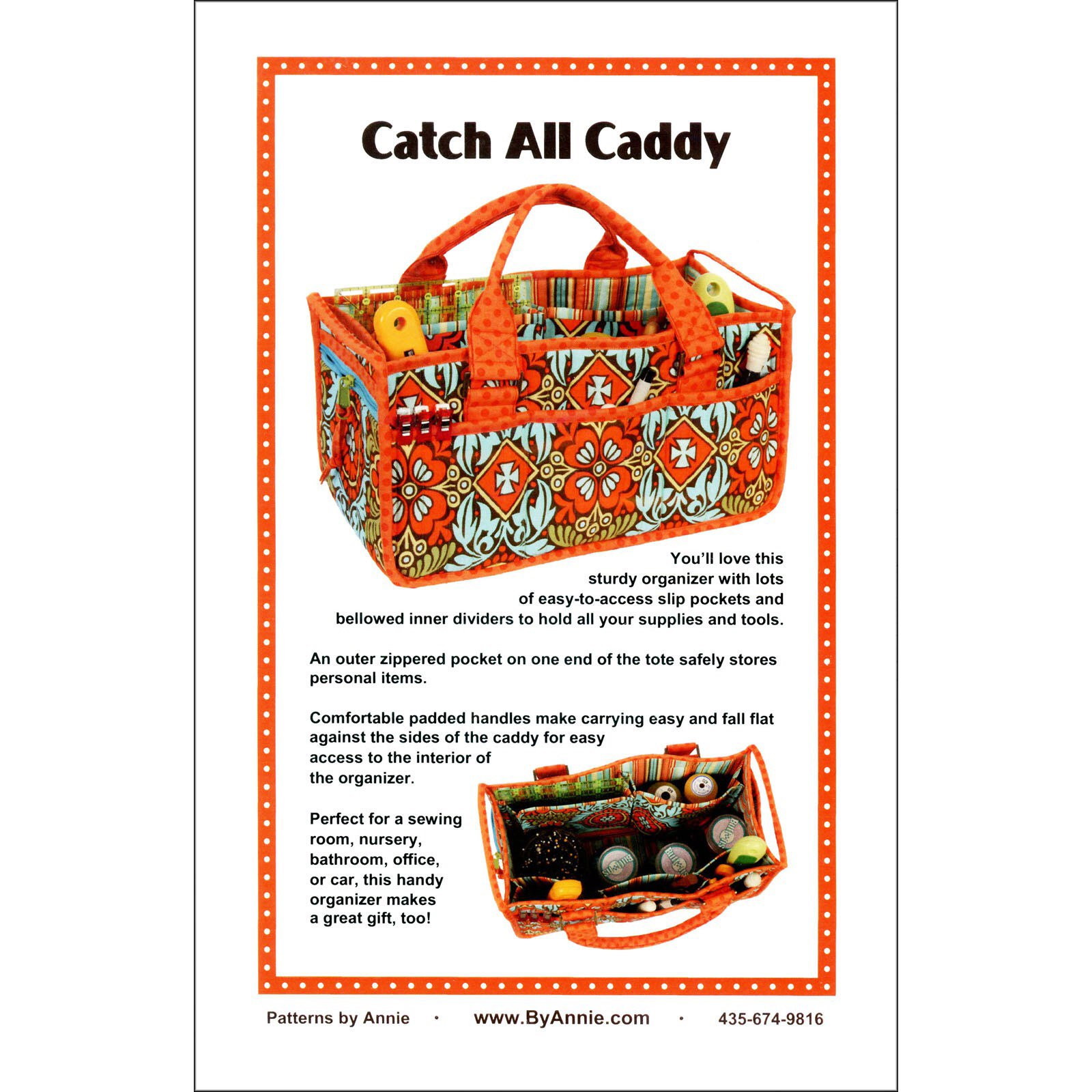 Catch All Caddy – Sewing Pattern – Byannie.com – Multipurpose Oversized ...