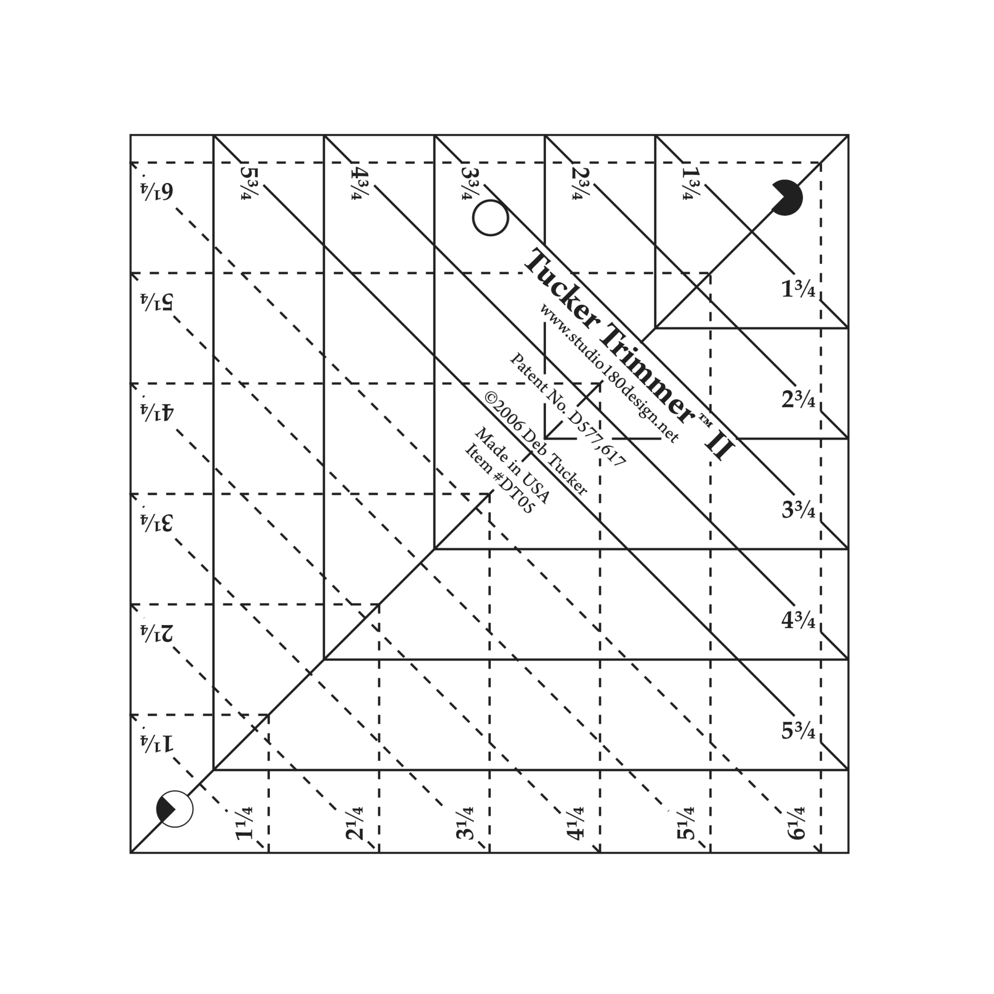 Tucker Trimmer II Tool Ruler – Studio 180 Design – DT05 – HST Half ...