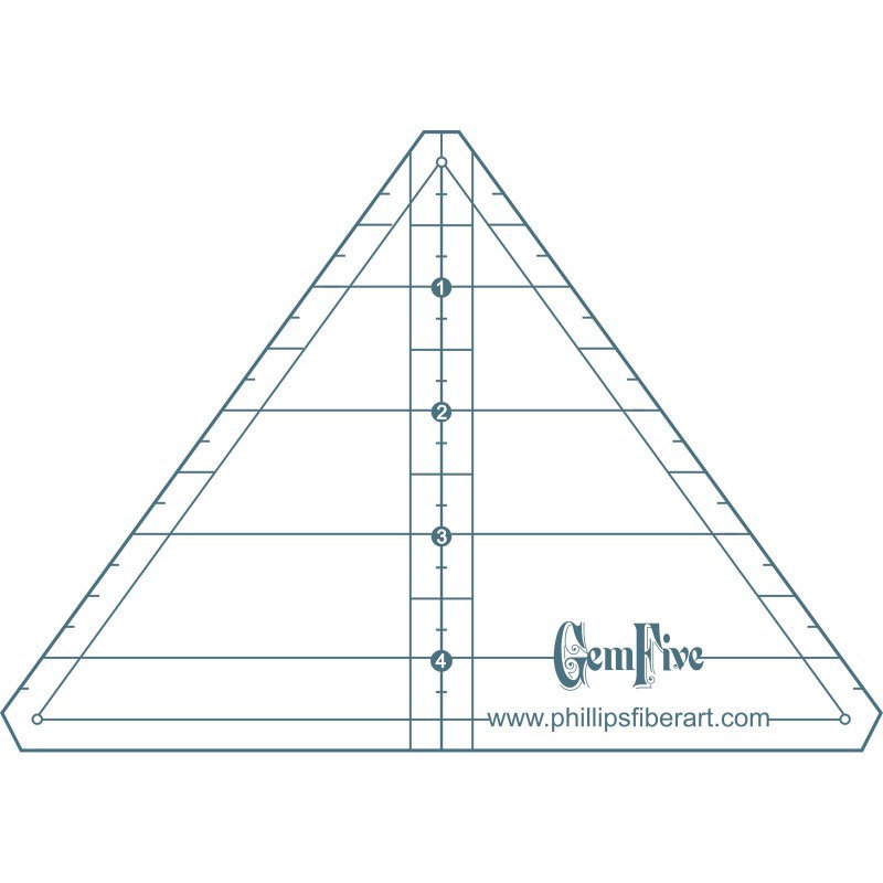 Jewel Box Gem 5 & 10 Template Tool – Phillips Fiber Art – Cheryl ...