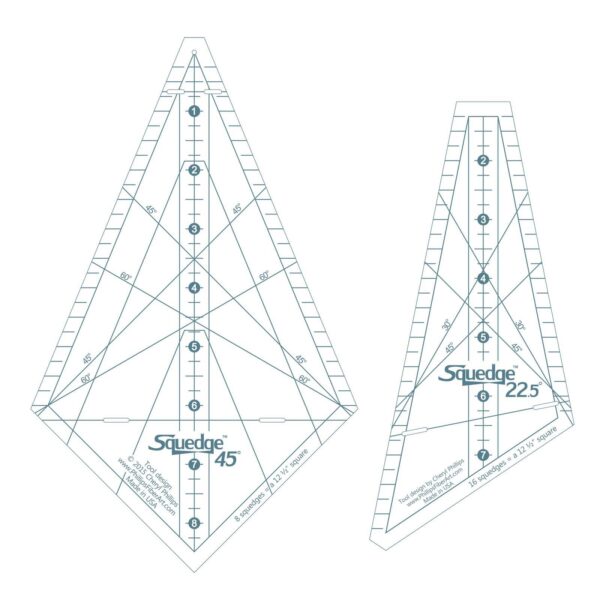 Squedge 45 & 22.5 Degree Template Tool – Phillips Fiber Art – Cheryl ...