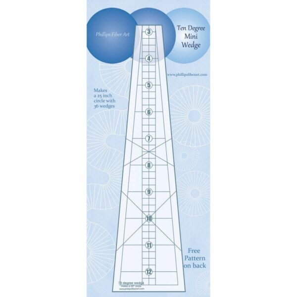 10 Degree Mini Wedge Template Tool – Phillips Fiber Art – Cheryl ...