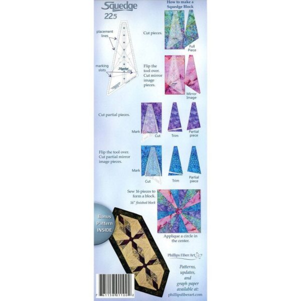 Squedge 22.5 Degree Template Tool – Phillips Fiber Art – Cheryl ...