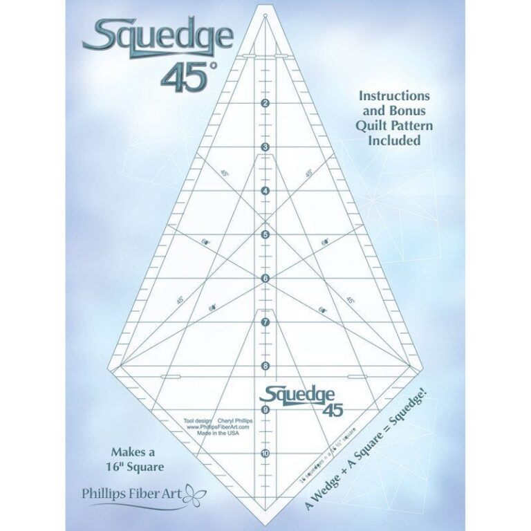 Squedge 45 Degree Template Tool – Phillips Fiber Art – Cheryl Phillips ...
