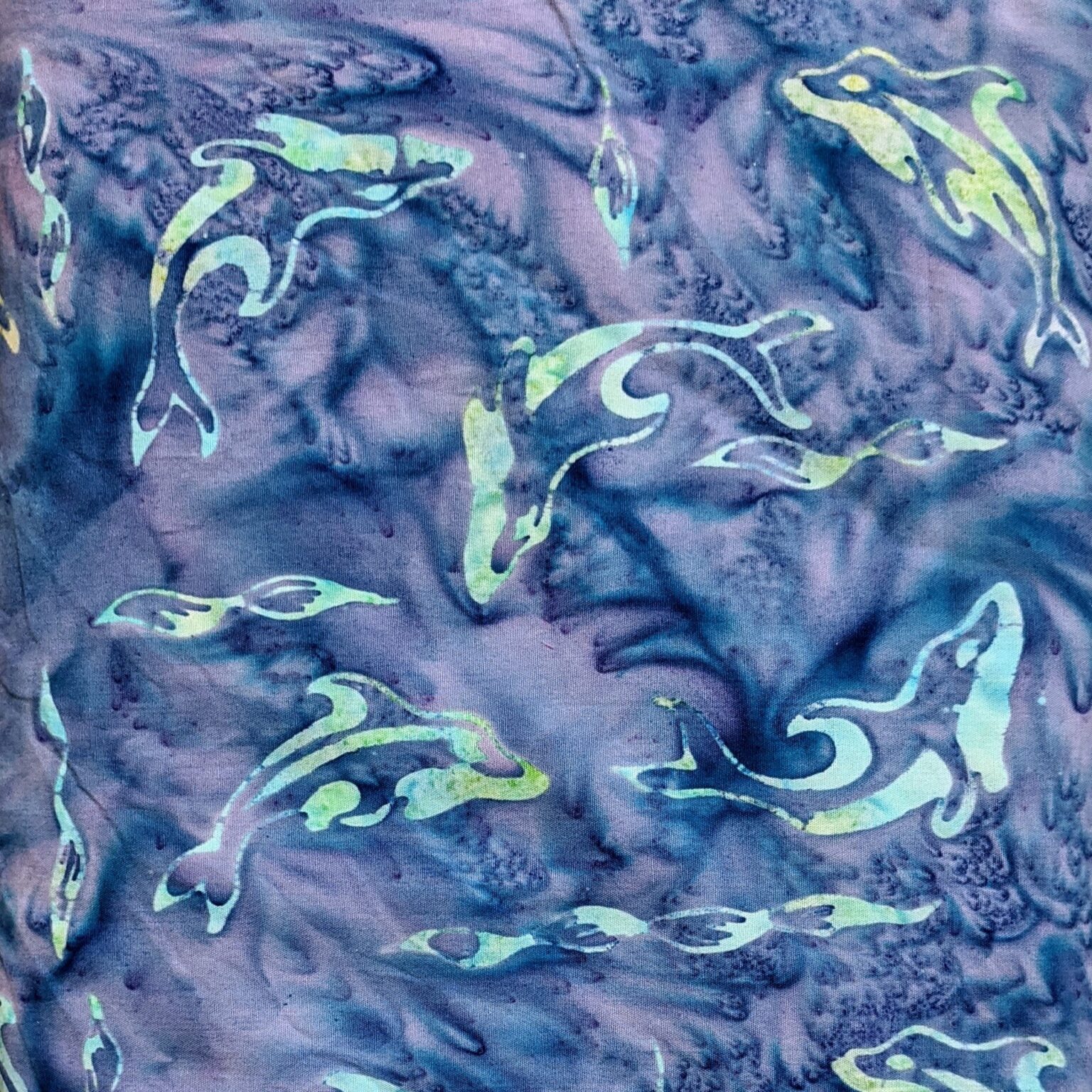 Batik Textiles – 5416 – Indigo Blue Dolphins – Bahari Fabric Blender ...