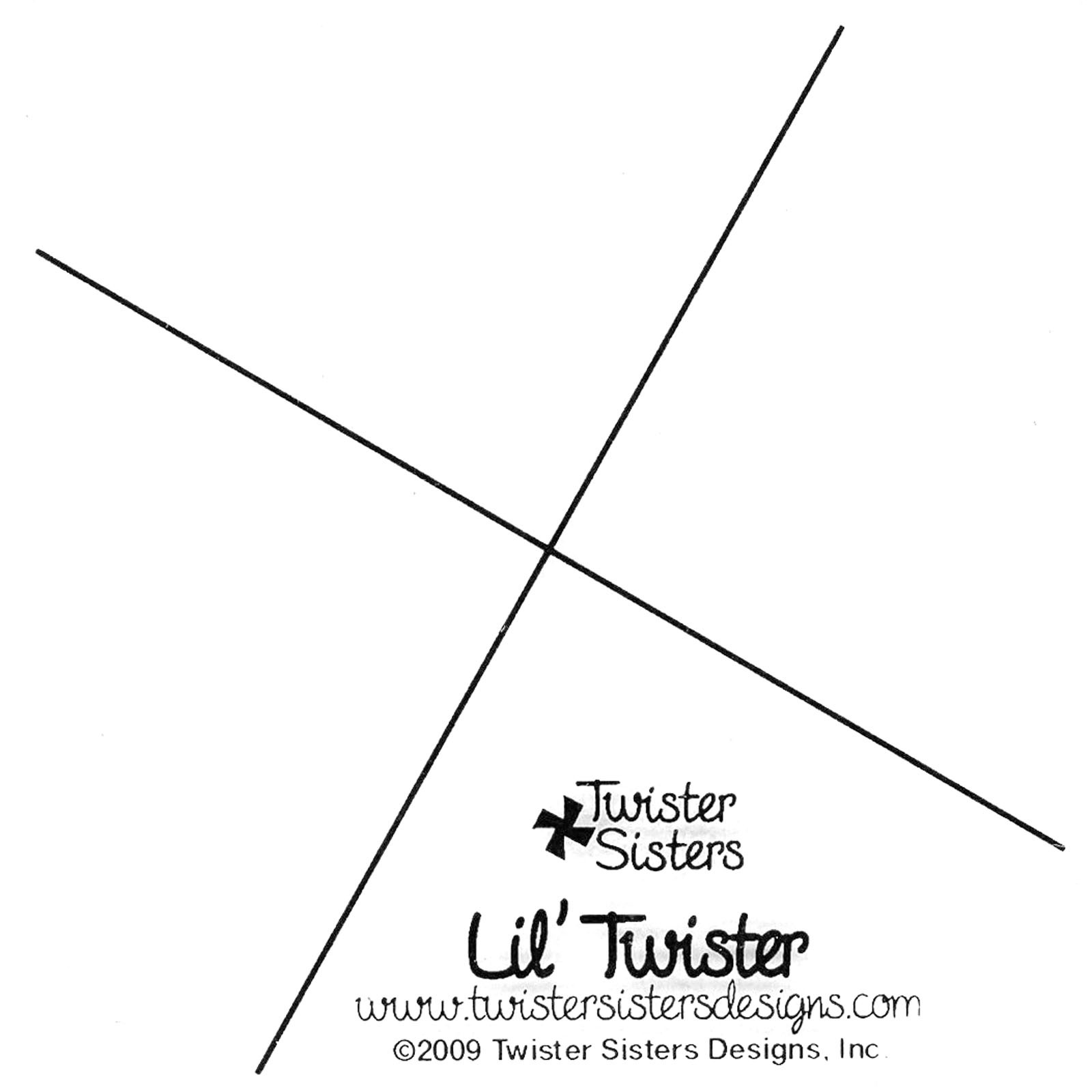 Lil Twister Template Tool – Twister Sisters – Clear Blue Acrylic Ruler ...