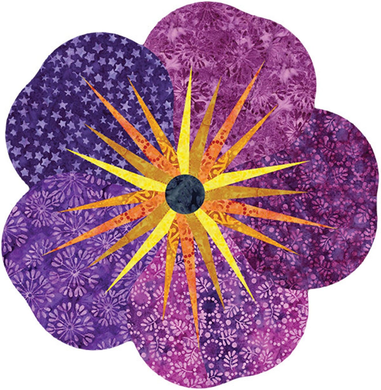 Impatiens – Foundation Paper Piecing Pattern – Quiltworx – Judy ...