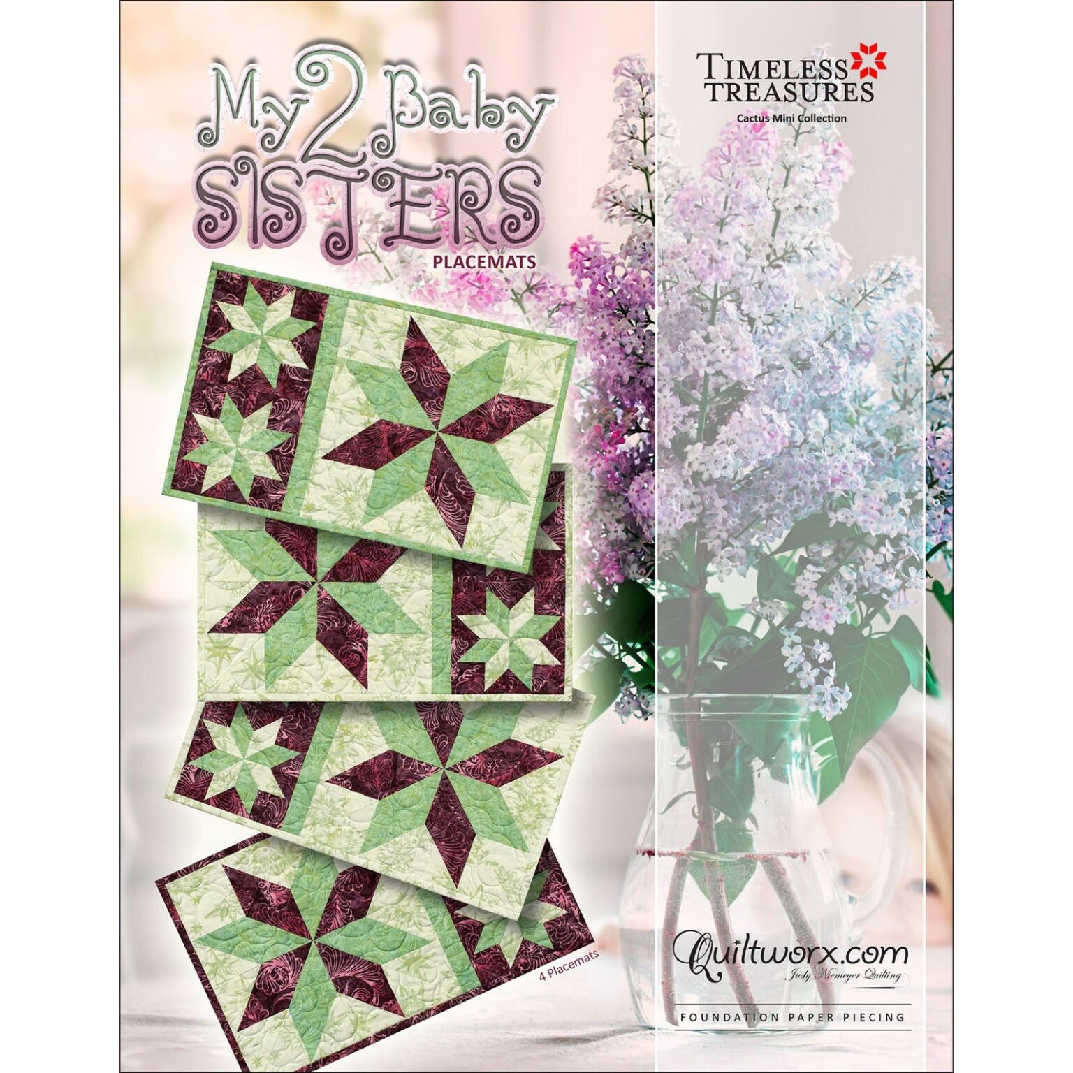My 2 Baby Sisters – Foundation Paper Piecing Pattern – Quiltworx – Judy ...