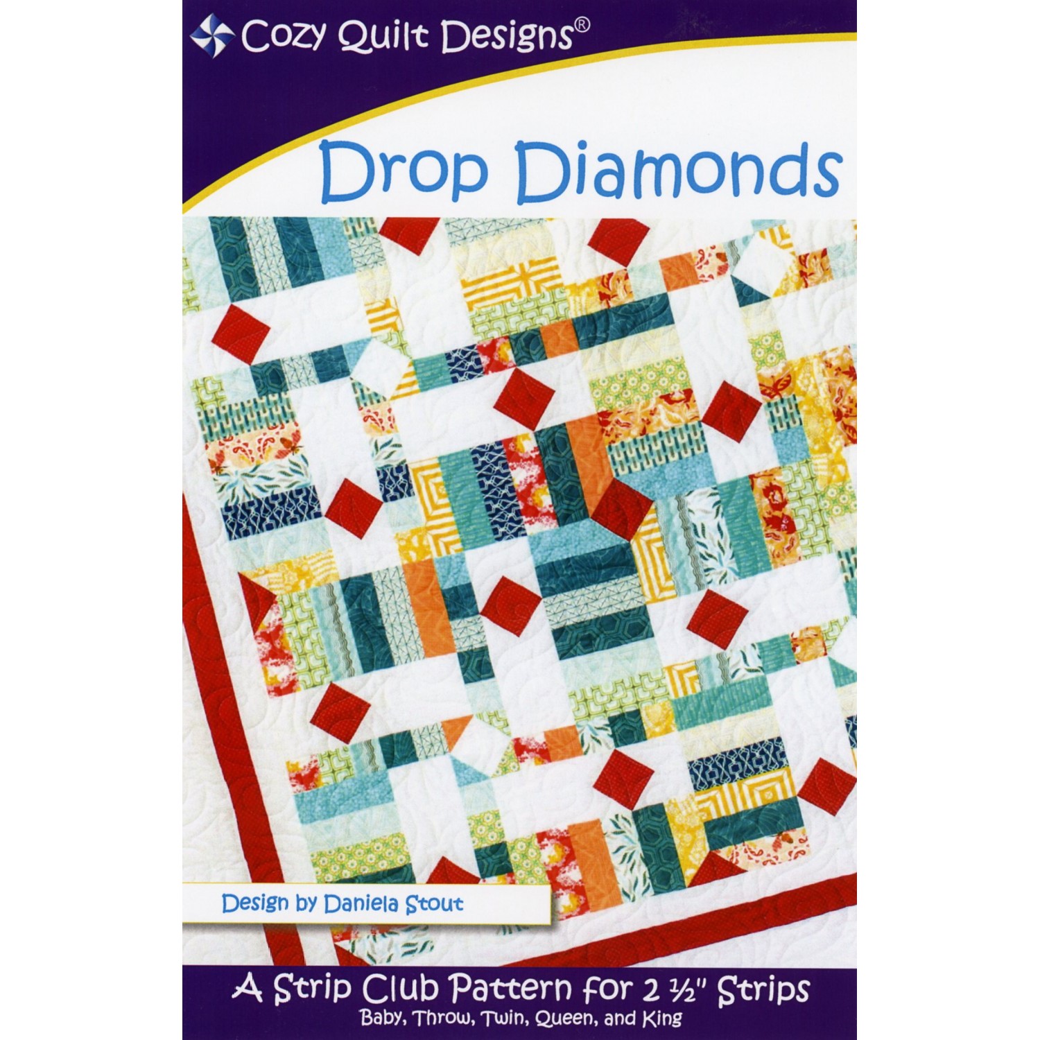 Drop Diamonds Quilt Pattern – Cozy Quilt Designs – Daniela Stout ...