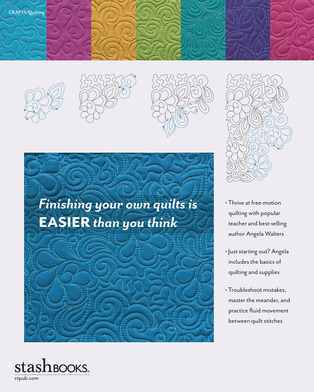 Free-Motion Meandering Book – A Beginners Guide to Machine Quilting ...