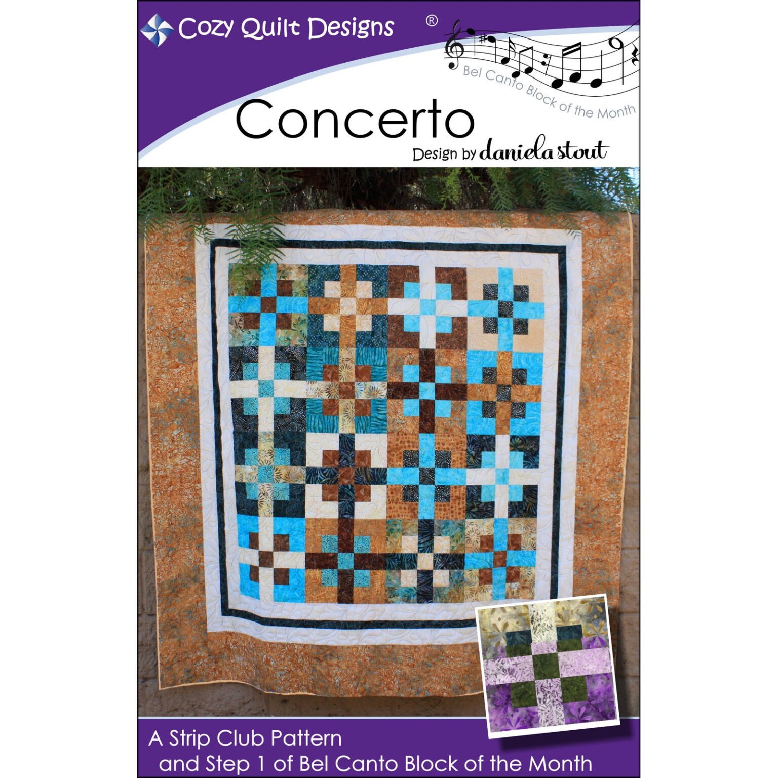 BEL CANTO Complete B.O.M. Pattern – Cozy Quilt Designs – Daniela Stout ...
