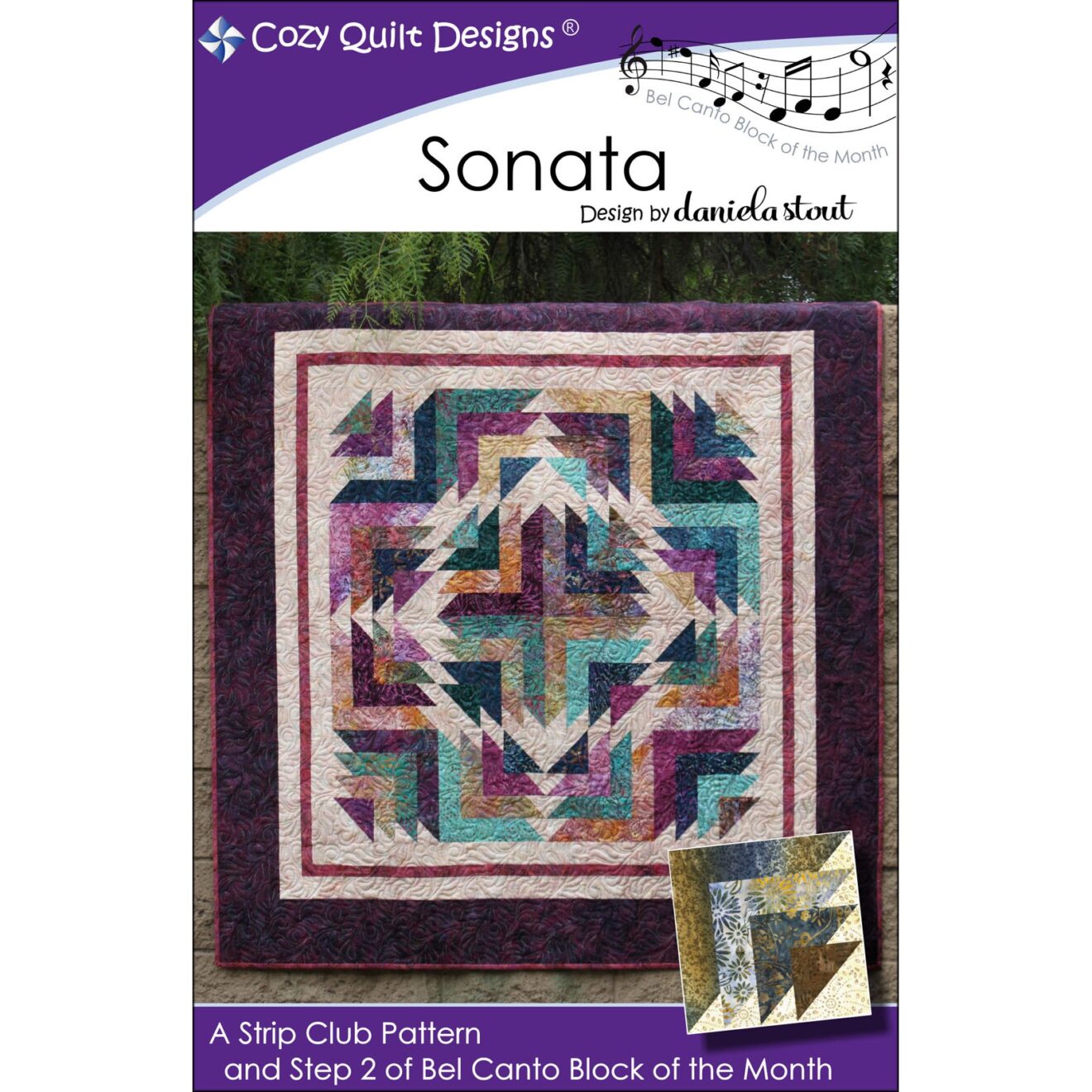 BEL CANTO Complete B.O.M. Pattern – Cozy Quilt Designs – Daniela Stout ...