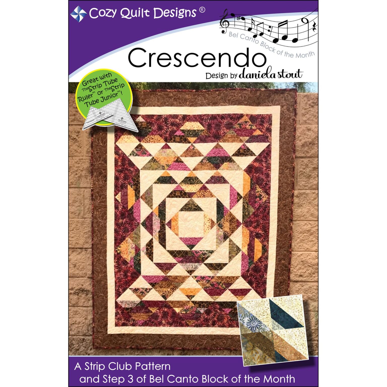 BEL CANTO Complete B.O.M. Pattern – Cozy Quilt Designs – Daniela Stout ...