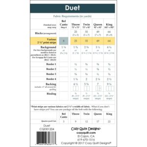 DUET Quilt Pattern – Step 4 – Cozy Quilt Designs – Daniela Stout ...