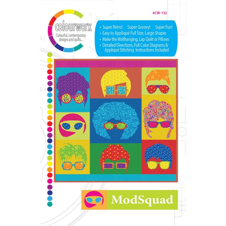 Mod Squad Quilt Pattern – Colourwerx – Colorful Contemporary Modern ...