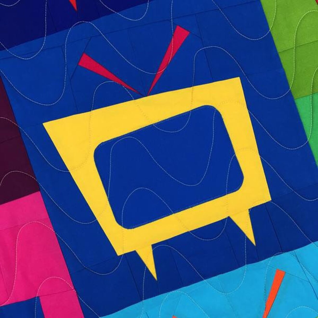Mod TV Quilt Pattern – Colourwerx – Colorful Contemporary Modern ...
