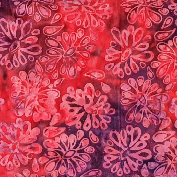 Island Batik – IB 821904345 – Punch Mixed Funky Floral – Magenta Pink ...