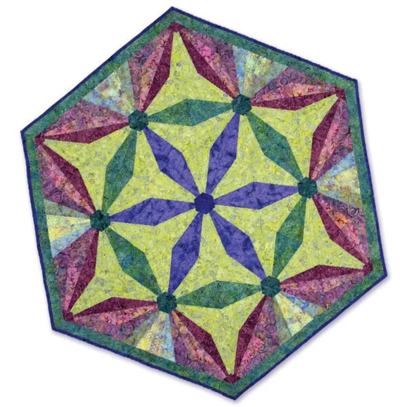 HEXAGON HALO Quilt Pattern – 52″ x 59″ – Cheryl Phillips – Squedge 15 ...