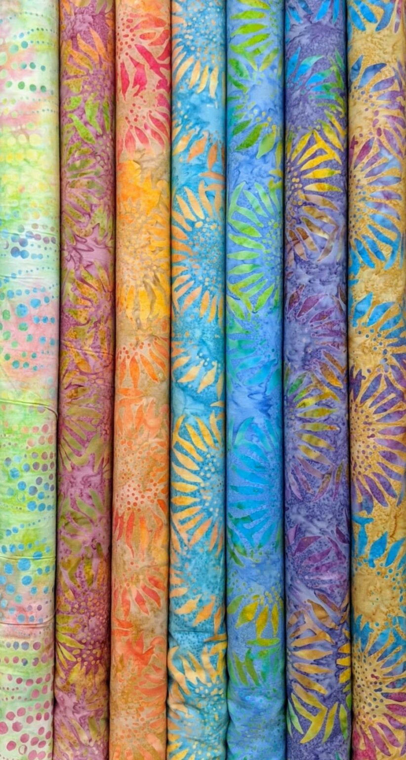 Benartex – BEN13704-77 – Natural Multi Sunflowers – Bali Sunflower Daze ...