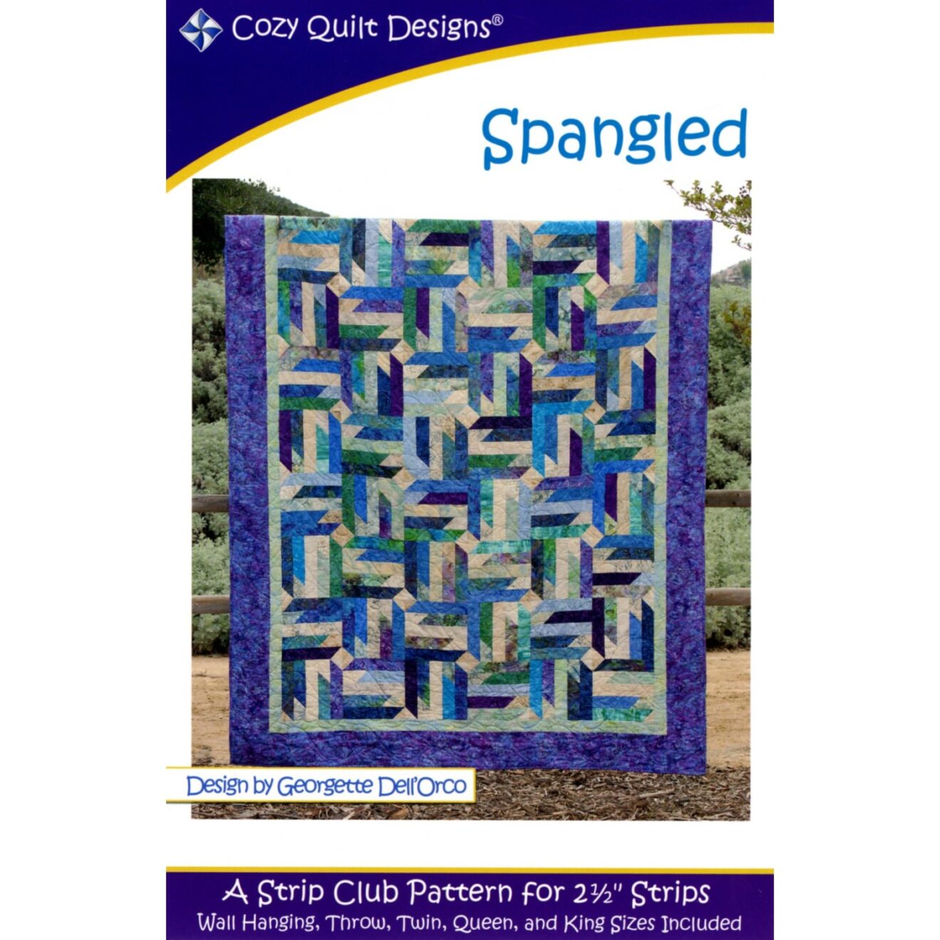 Spangled Quilt Pattern- Cozy Quilt Designs – Georgette Dell’Orco ...