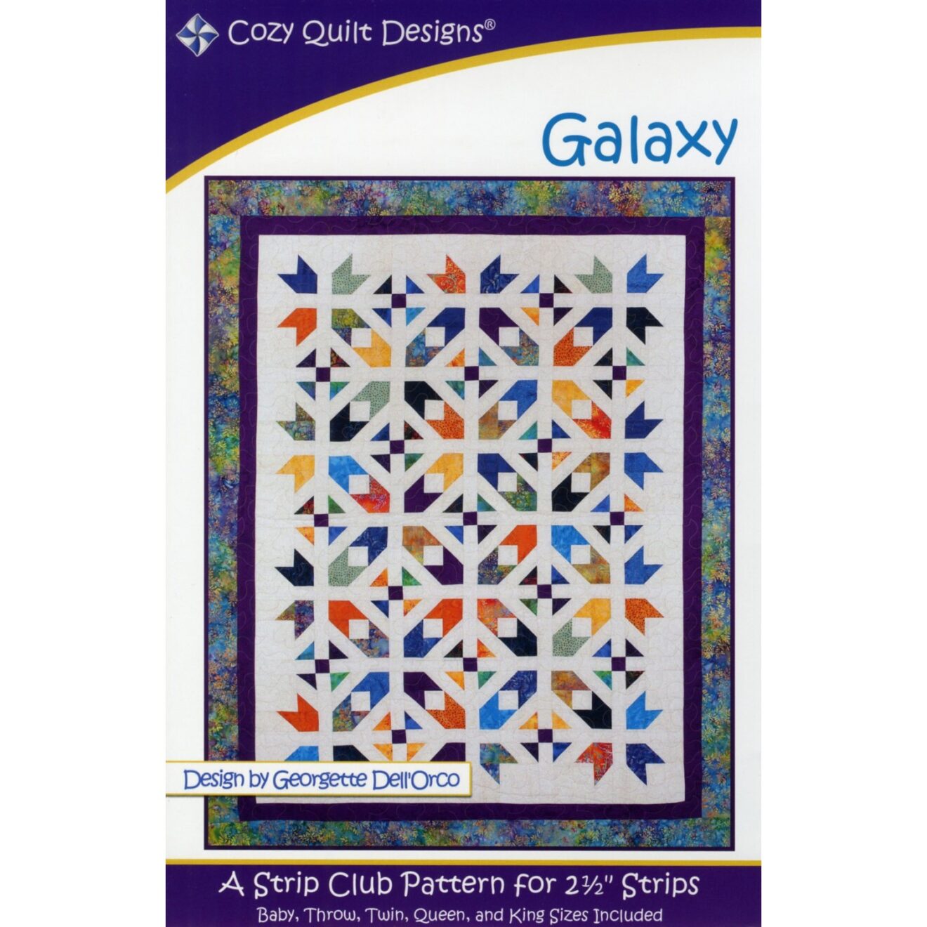 Galaxy Quilt Pattern – Cozy Quilt Designs – Georgette Dell’Orco – Strip ...