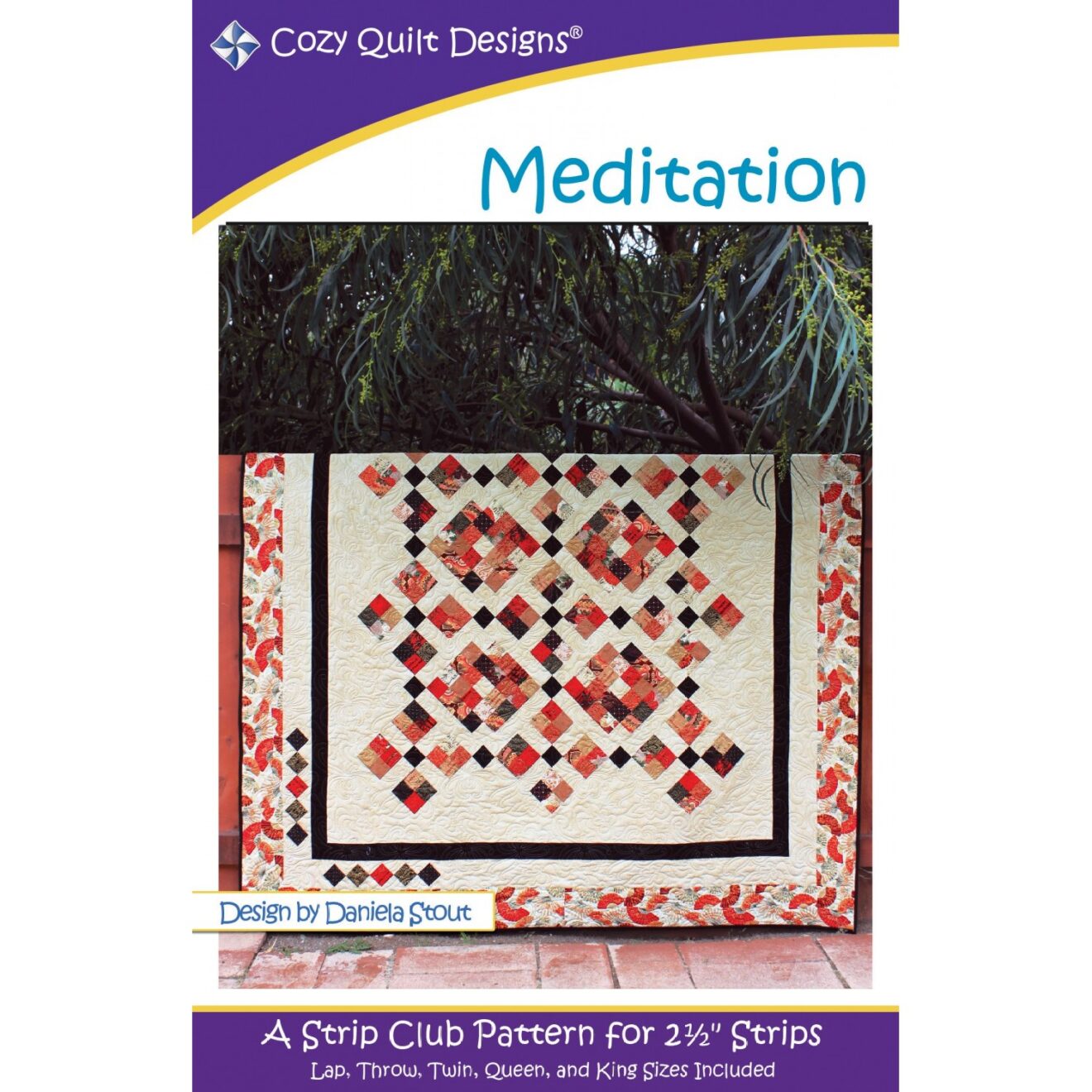 Meditation Quilt Pattern – Cozy Quilt Designs – Daniela Stout – Strip ...