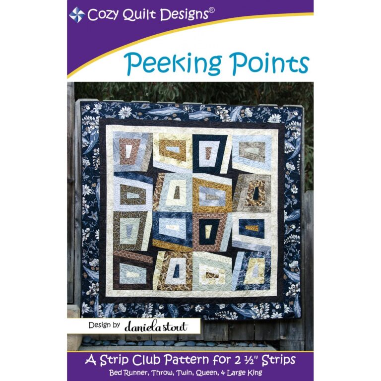 Peeking Points Quilt Pattern – Cozy Quilt Designs – Daniela Stout ...