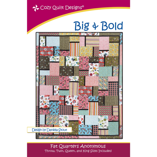 Big & Bold Quilt Pattern – Cozy Quilt Designs – Daniela Stout – Fat ...