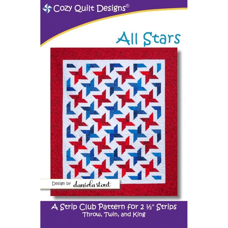 All Stars Quilt Pattern – Cozy Quilt Designs – Daniela Stout – Strip ...