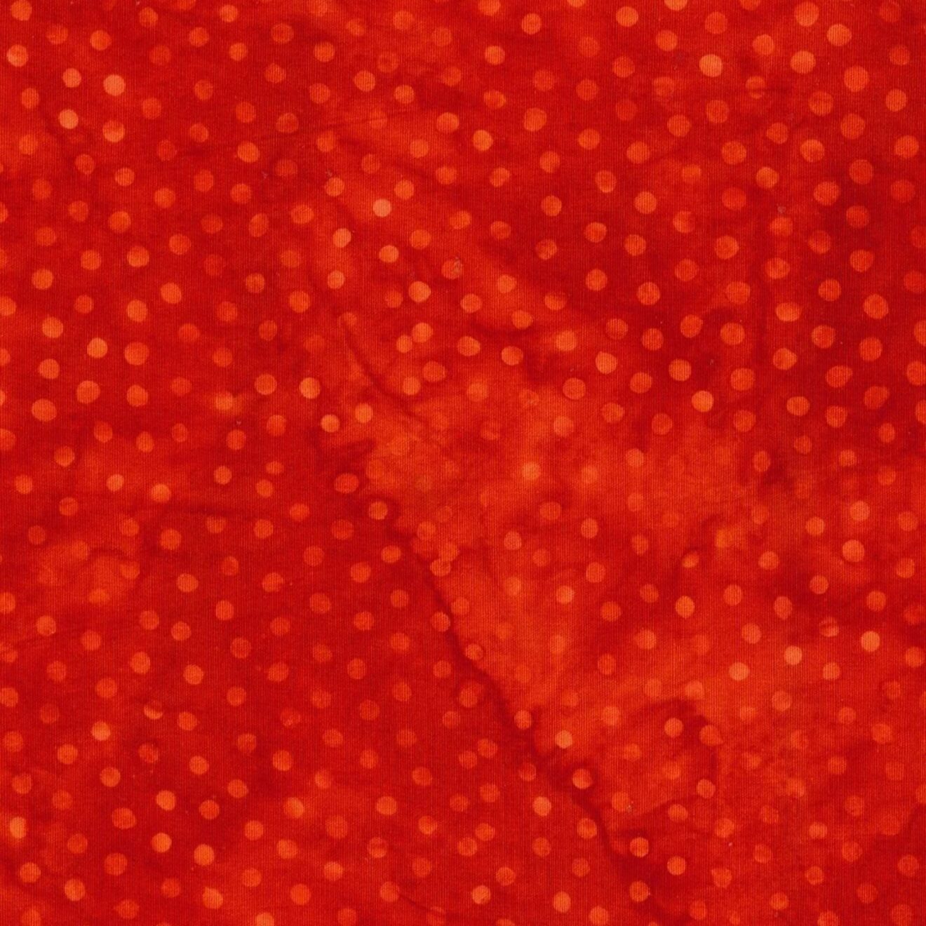 Majestic Batiks – 006 Dots – Dark Pumpkin Orange – Fabric Blender ...