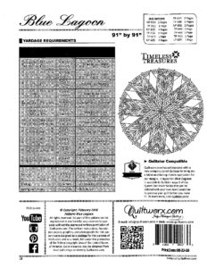 Blue Lagoon – Foundation Paper Piecing Quilt Pattern – Quiltworx – Judy ...