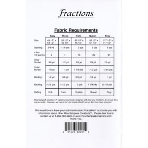 Fractions Quilt Pattern – Mountainpeek Creations – Kari Nichols ...