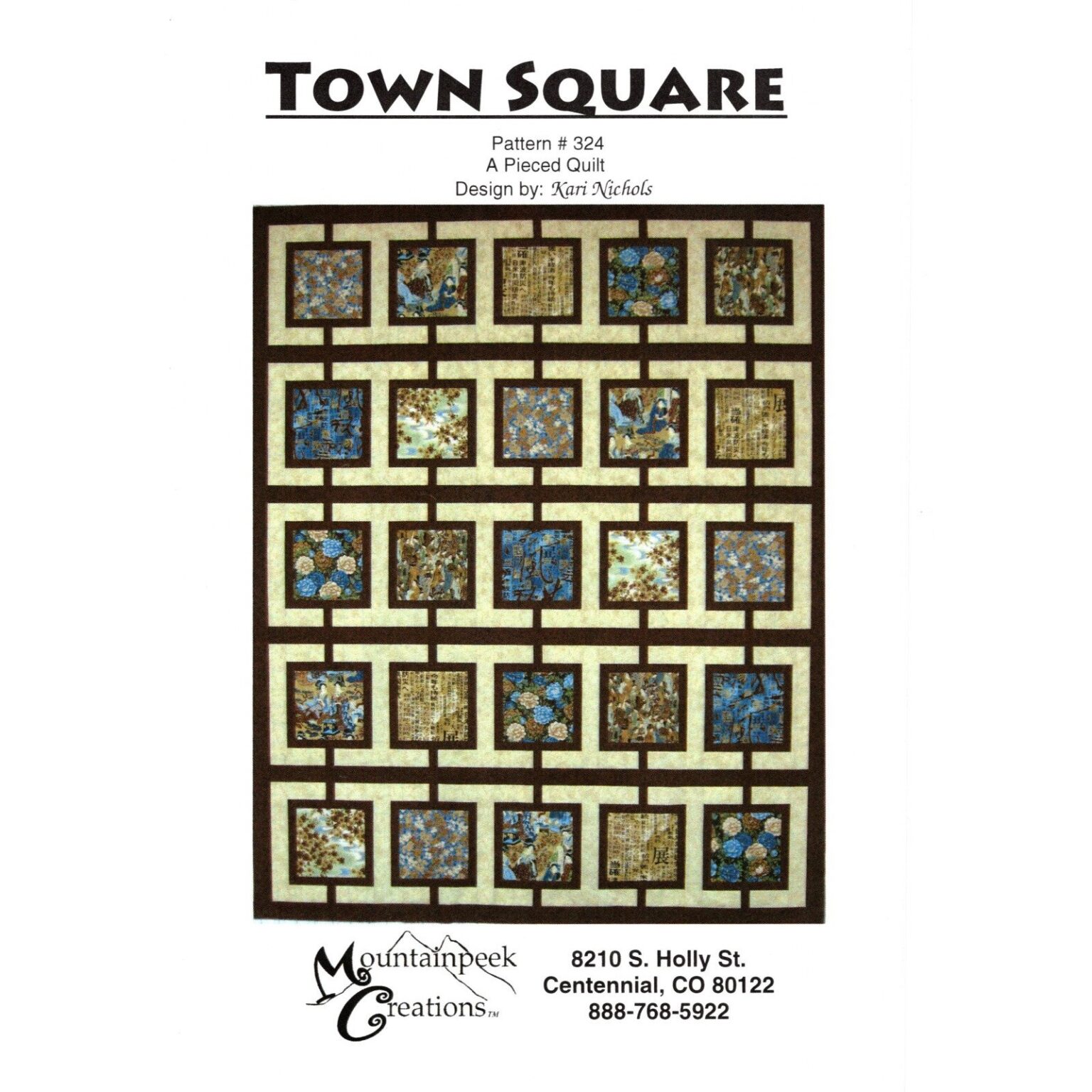 Town Square Quilt Pattern – Mountainpeek Creations – Kari Nichols ...