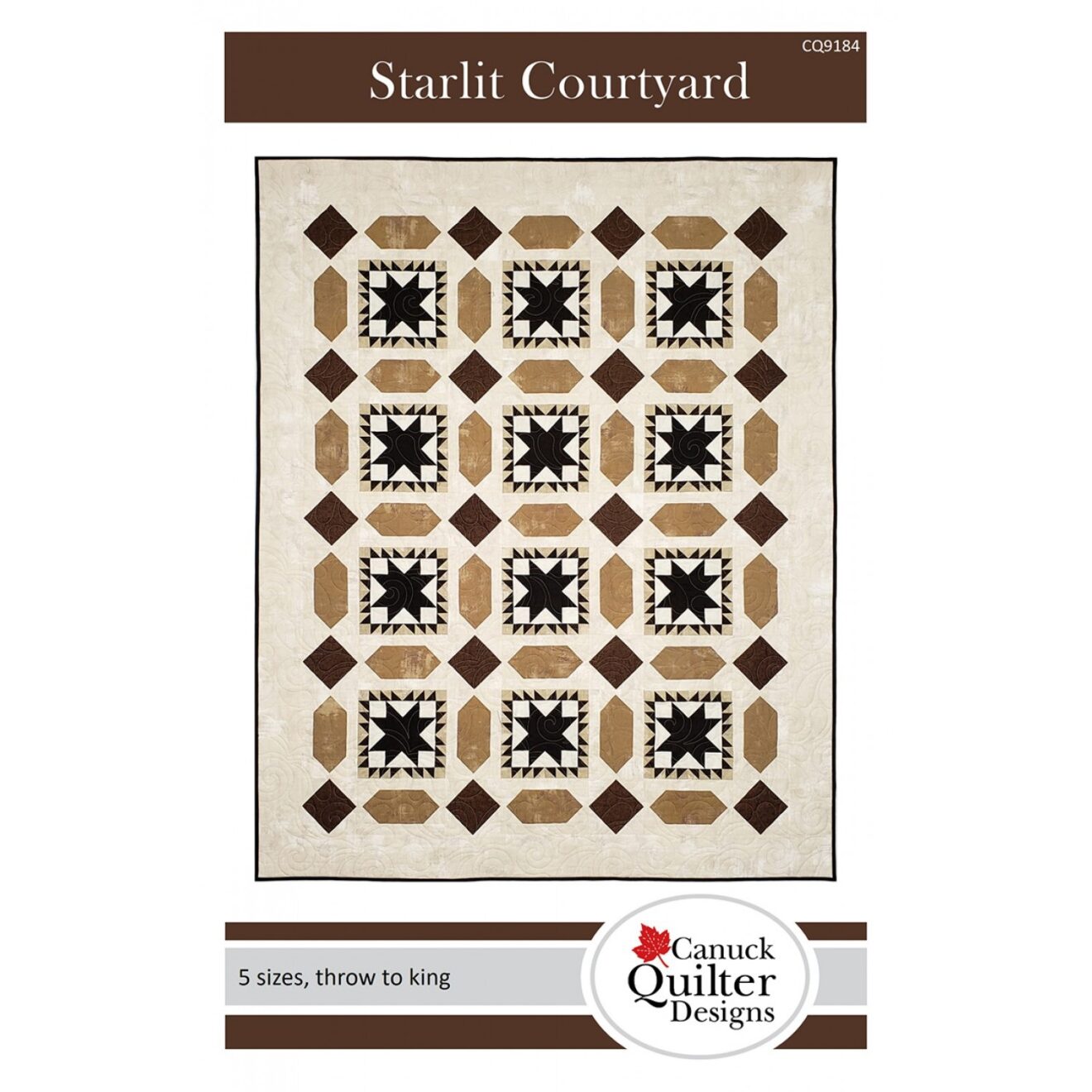 STARLIT COURTYARD – Quilt Pattern – Canuck Quilter Designs – CREEKSIDE ...