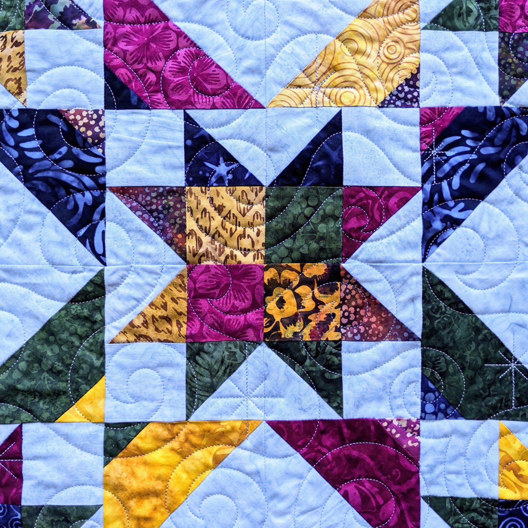 Longarm Quilting for Cherie – 9 Sisters Quilt – CREEKSIDE QUILTS