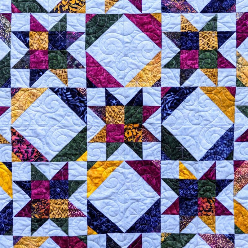 Longarm Quilting for Cherie – 9 Sisters Quilt – CREEKSIDE QUILTS