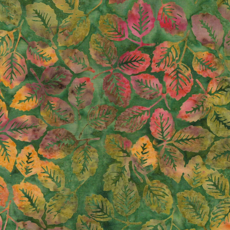 Island Batik – IB 112322675 – Green Turtle Leaves Mint Basil – Earthly ...