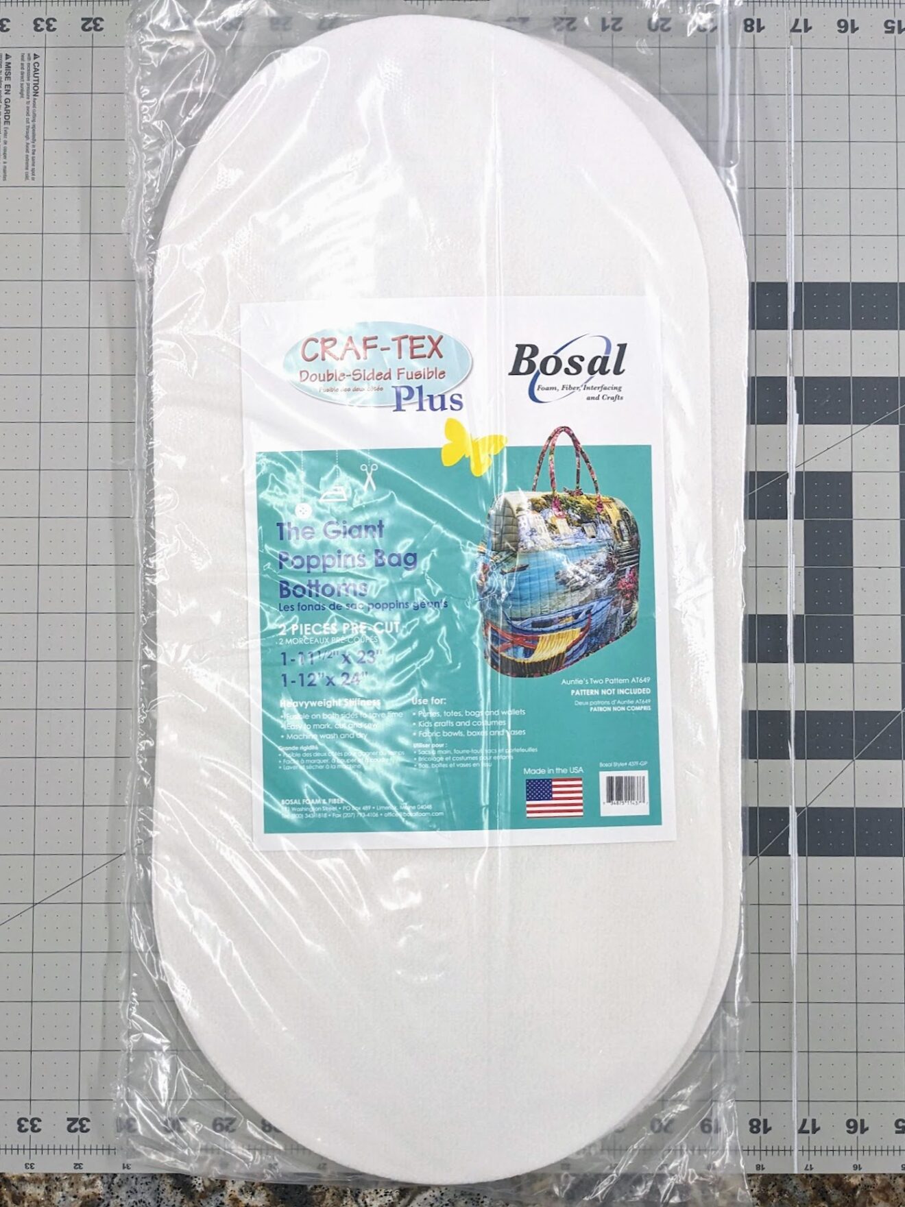 Giant Poppins Bag Bottoms – 12″ X 24″ & 11.5″ x 23″ – Bosal Craf-Tex ...