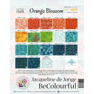 Orange Blossom – Applique Quilt Kit – BC2305 – Be Colourful ...
