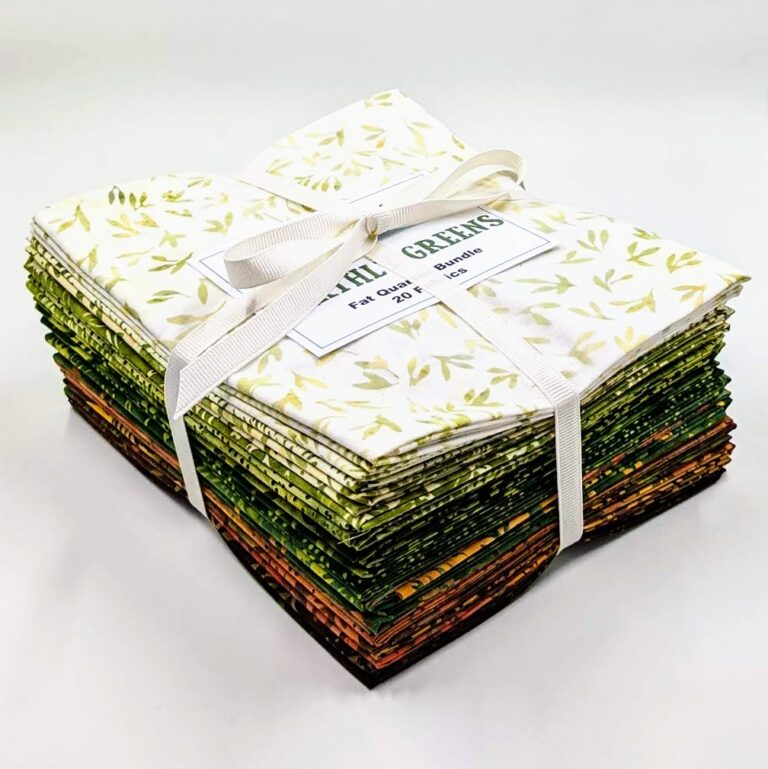 Island Batik – Earthly Greens – Fat Quarter Bundle – 20 Fabrics ...