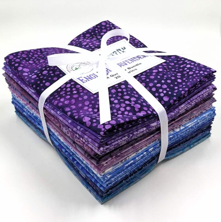 Island Batik – English Lavender – Fat Quarter Bundle – 20 Fabrics ...