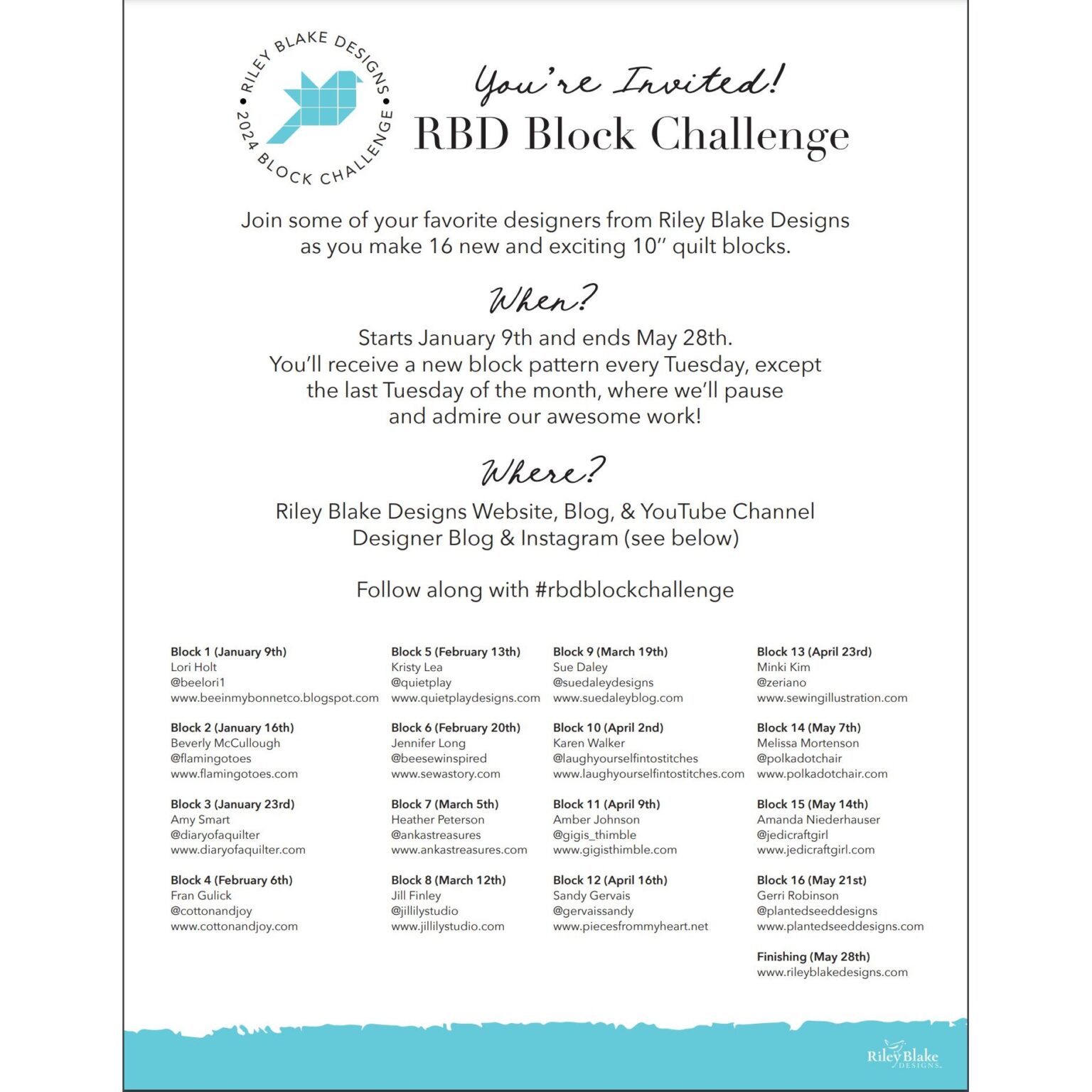 Riley Blake – 2024 RBD Block Challenge – Batik Fabric Kit – CREEKSIDE ...