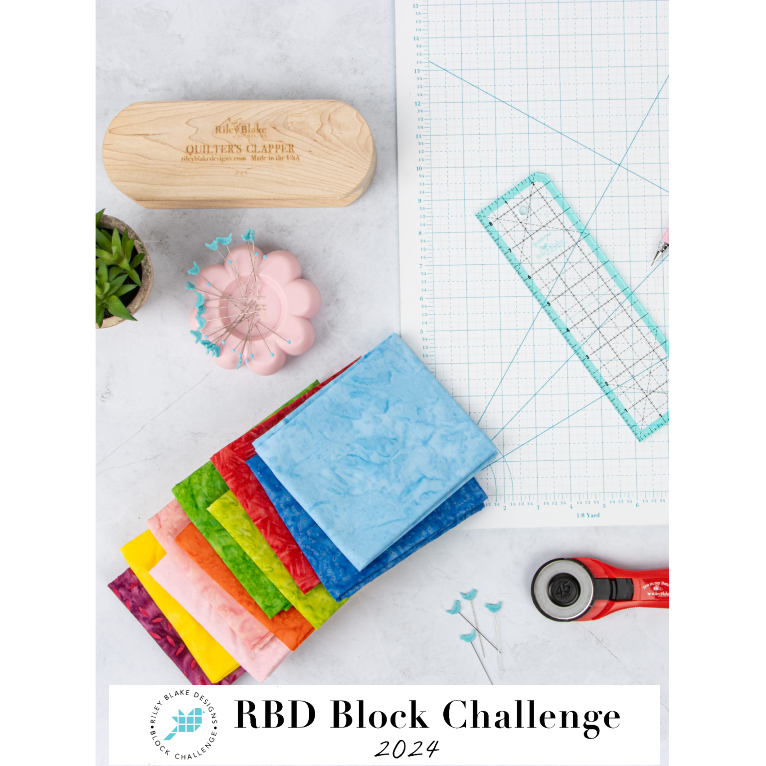 Riley Blake – 2024 RBD Block Challenge – Batik Fabric Kit – CREEKSIDE ...