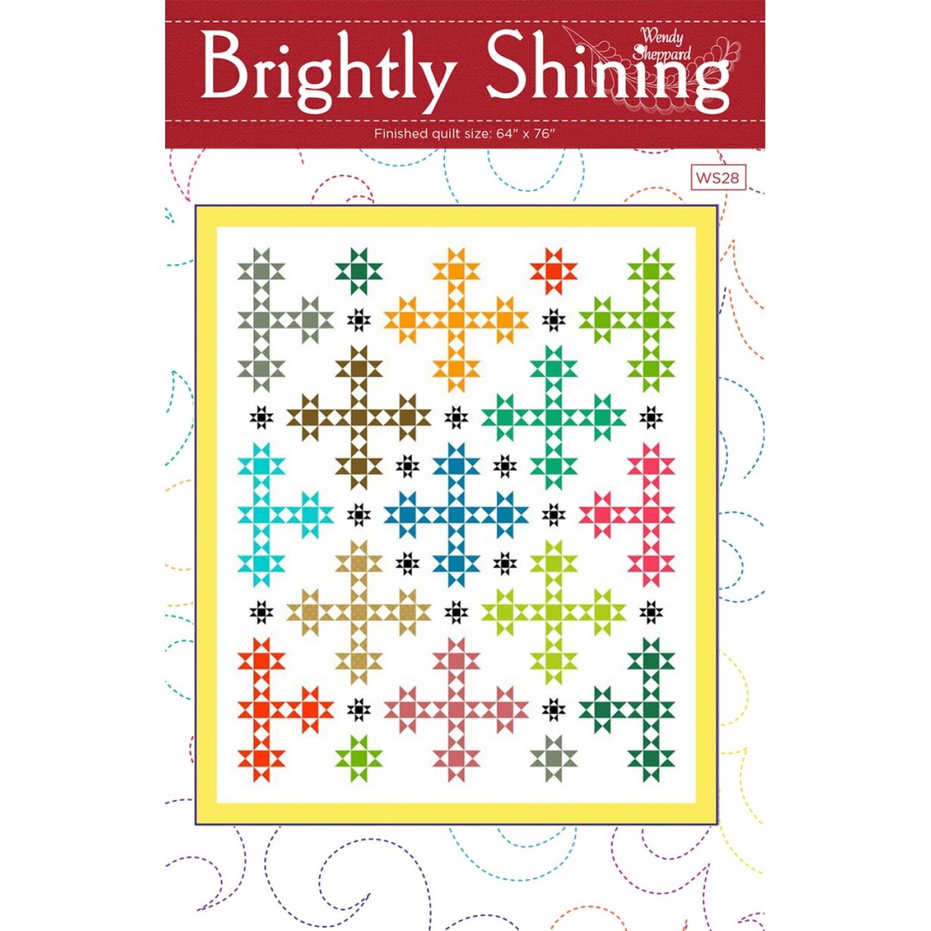 Brightly Shining Quilt Pattern – Wendy Sheppard – CREEKSIDE QUILTS