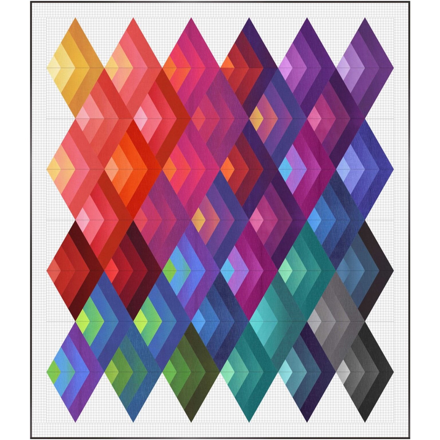 Ombre Zephyr Quilt Pattern – Needle In A Hayes Stack – Tiffany Hayes ...