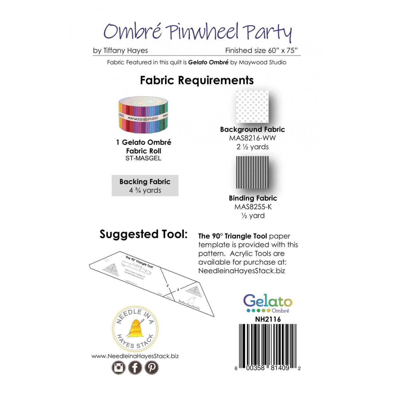 Ombre Pinwheel Party Quilt Pattern – Needle In A Hayes Stack – Tiffany ...