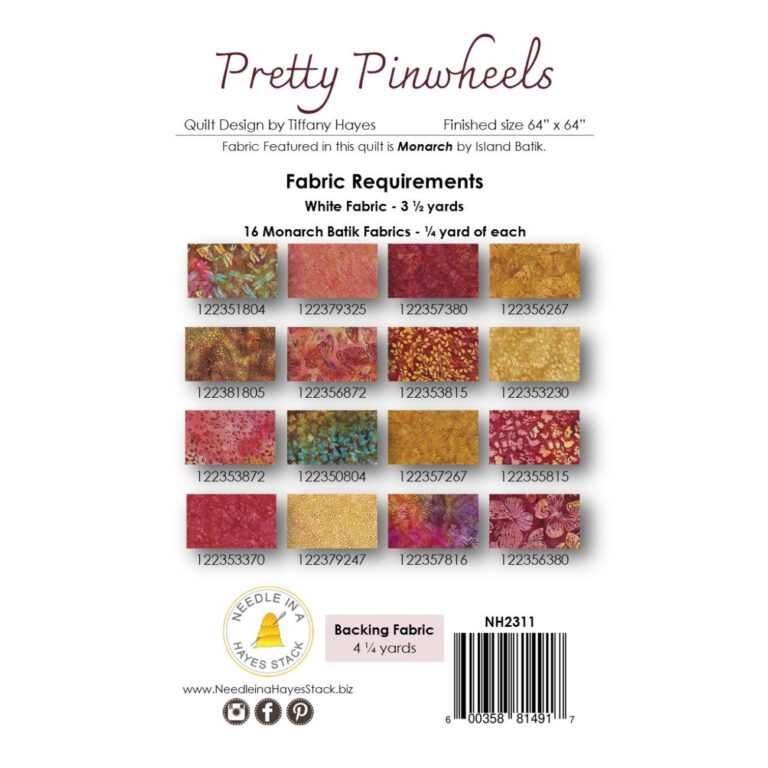 Pretty Pinwheels Quilt Pattern – Needle In A Hayes Stack – Tiffany ...
