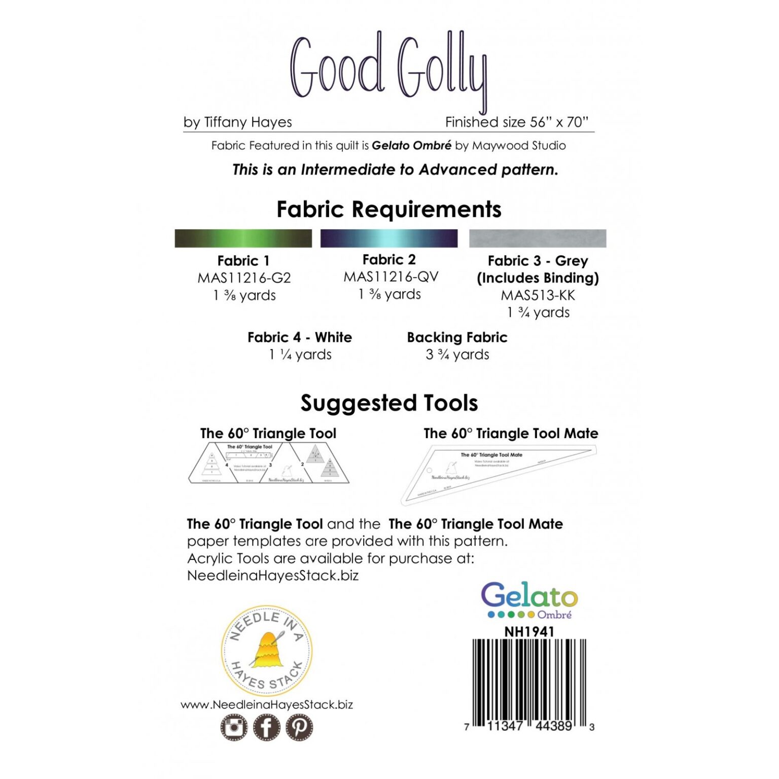 Good Golly Quilt Pattern – Needle In A Hayes Stack – Tiffany Hayes ...