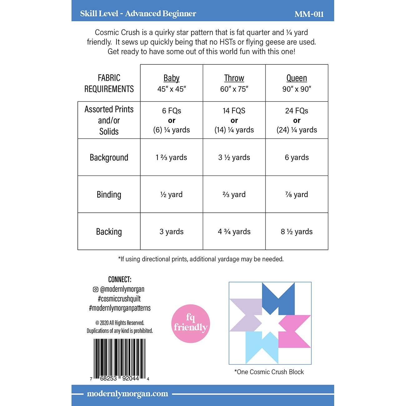 Cosmic Crush Quilt Pattern – Modernly Morgan – Morgan McCollough ...